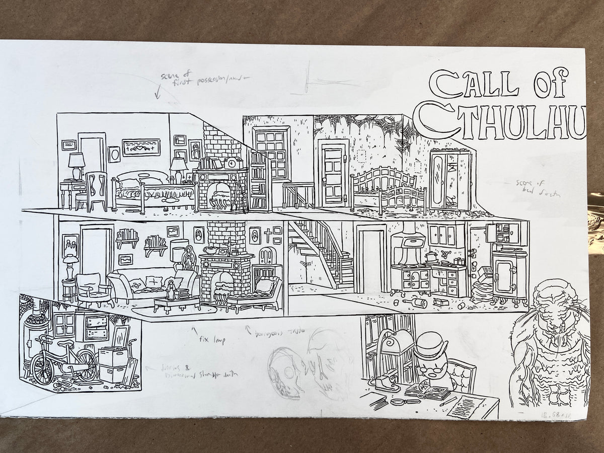 The Haunting (Call of Cthulhu) Original Art – Mock Man Press