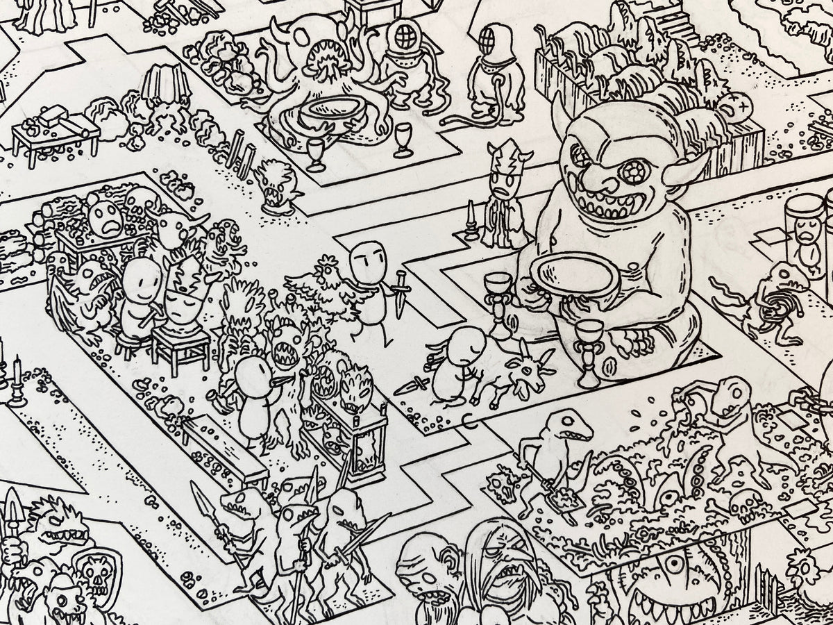 Temple of Moloch Original Art – Mock Man Press